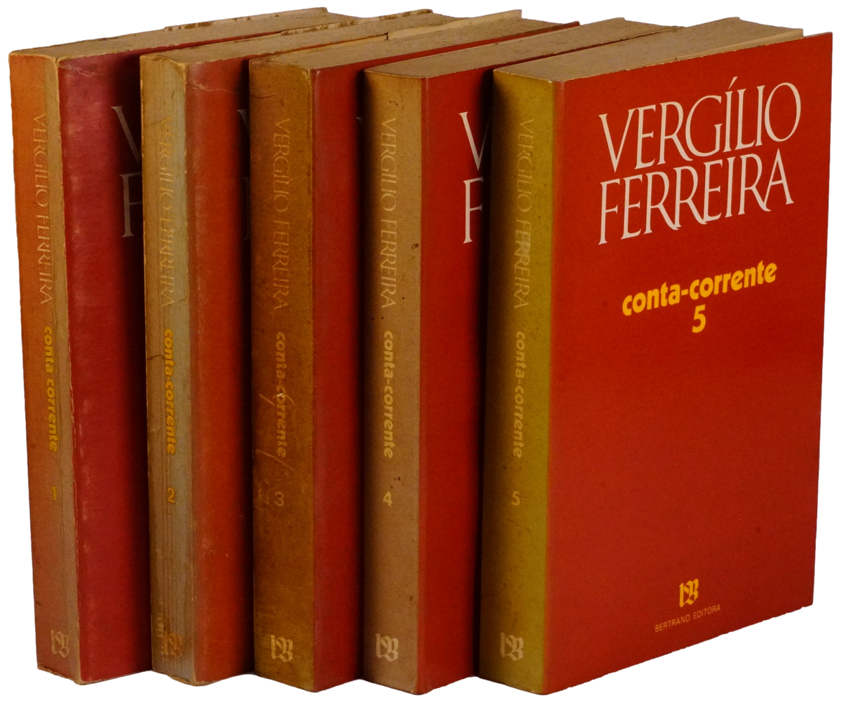 FERREIRA_Vergilio_._CONTA-CORRENTE.LivrariaBertrand._1980-1994_.5vols ...